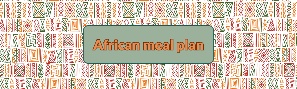 African low carb meal plan